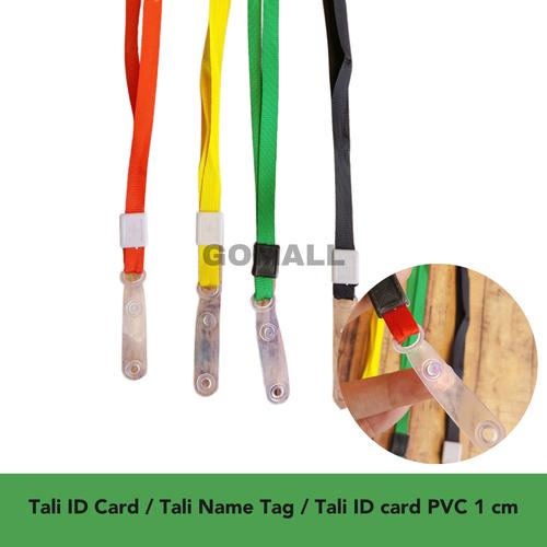 Jual Tali ID Card / Tali Name Tag / Tali ID card PVC 1 cm - Merah ...