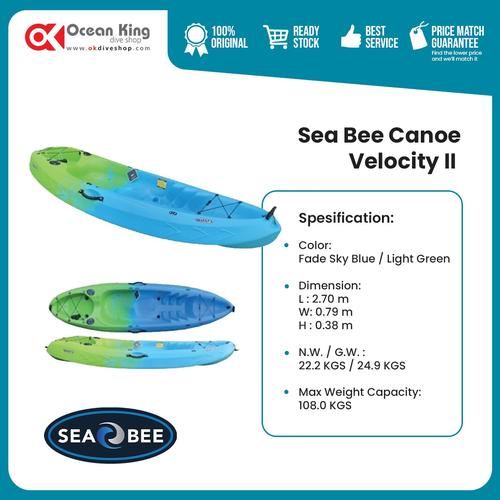 Jual SEA BEE CANOE VELOCITY II/ CANOE WITH PADDLE / KAYAK - Kota ...