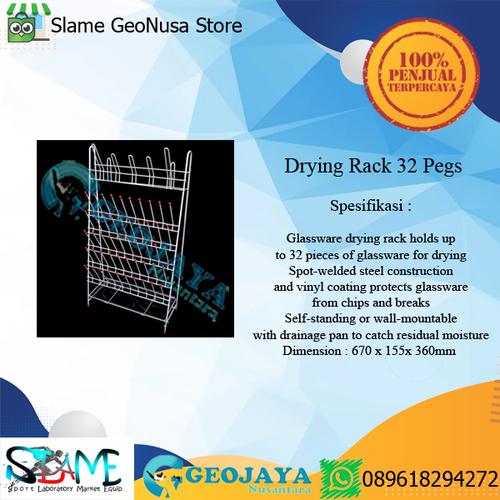Jual [Ekonomis] Drying Rack Glassware 32 Pegs Laboratorium - Kab. Bogor ...