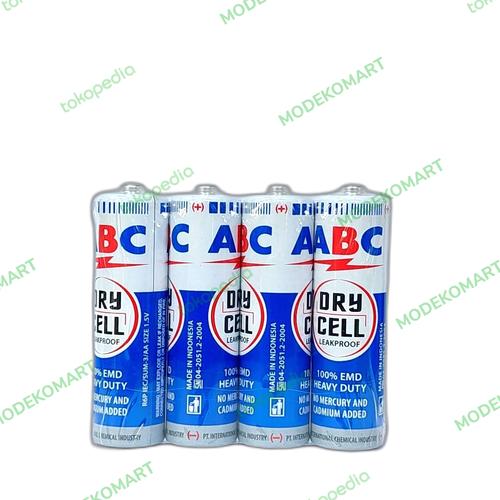 Jual Baterai AA ABC biru / baterai ABC biru AA [ 1 pack 4 pcs ...