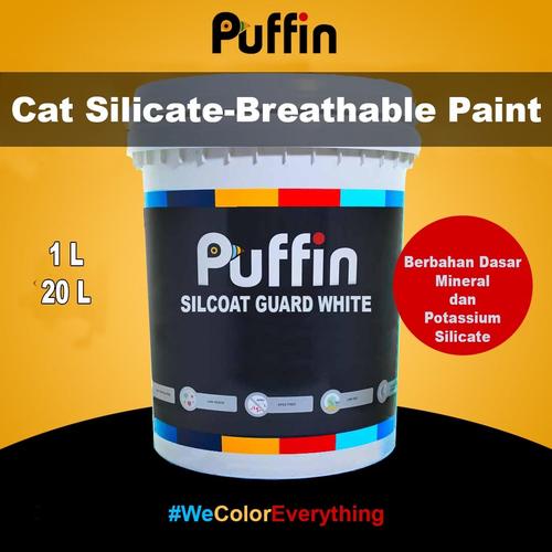 Jual Cat Untuk Tembok Lembap Puffin Silcoat Guard Exterior Silicate Paint - 1 L Set - Jakarta ...