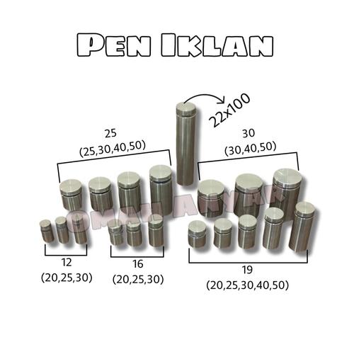 Promo Pen Iklan Baut Iklan Akrilik Kaca Sign Board Stainless Steel ...