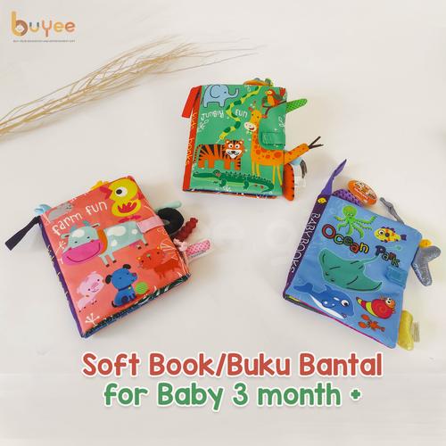Jual Mainan Bayi Softbook | Buku kain Bayi | Sensory Cloth Book for ...