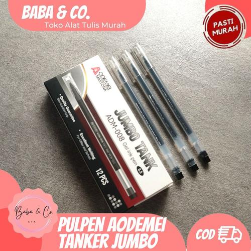 Jual PULPEN TANKER PEN JUMBO TANK AODEMEI MURAH TINTA GEL HITAM COD - 4 ...