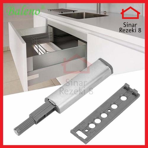 Promo Push to Open Tip On STAINLESS Magnet Damper Catches Pintu Lemari ...