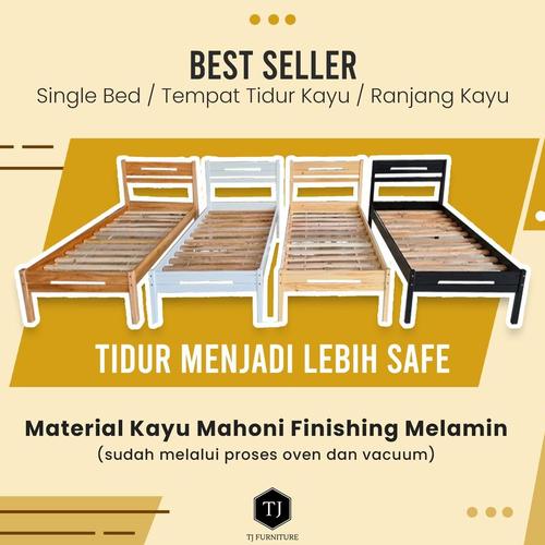 Jual BEST SELLER Single Bed /Tempat tidur kayu / Divan kayu / Ranjang ...