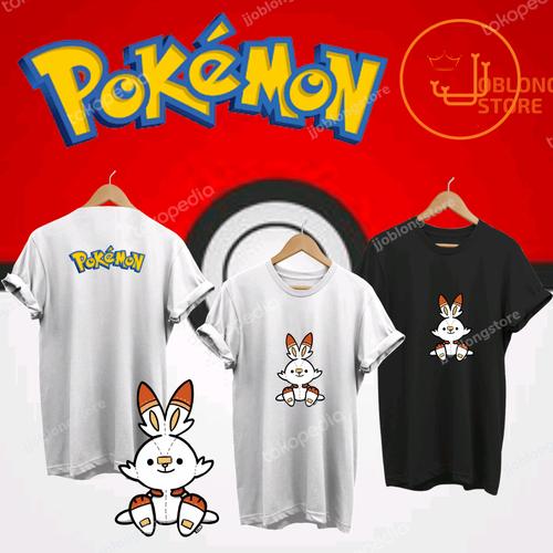 Jual KAOS POKEMON DOODLE SCORBUNNY/BAJU POKEMON/KAOS BAJU POKEMON ...