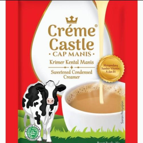 Jual Kental Manis Creme castle Original Sachet 37g / Pack 6 Sachet ...