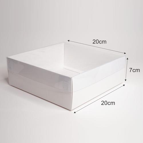 Jual dus box puding tutup mika polos kotak kemasan cake tempat roti kue ...