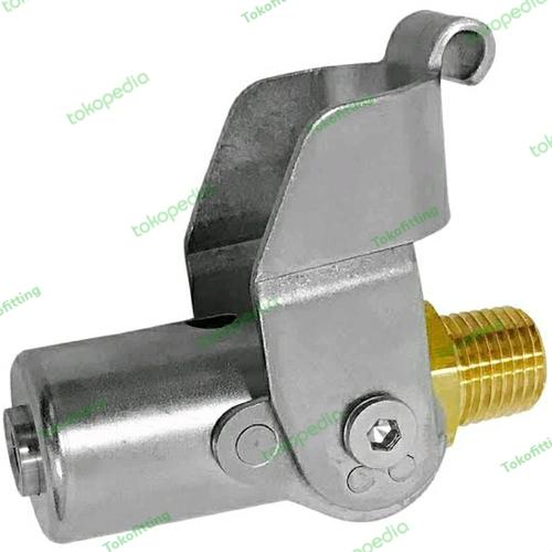 Jual nitto kohki pcv pipe cupla 600-3 clamp pipe OD 6mm x drat 3/8 inch ...