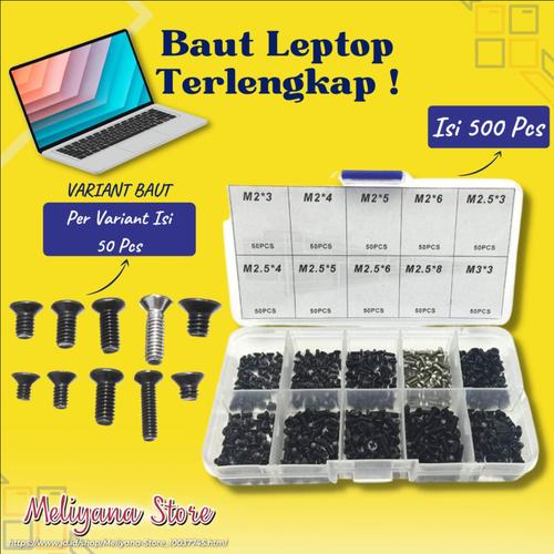 Promo 500pcs Set kit Baut Mur Screw Universal Laptop Notebook Computer ...