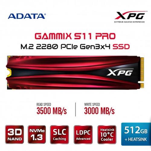 Jual ADATA XPG Gammix S11 Pro M.2 NVMe 1.3 PCIe Gen3x4 with DRAM - 256GB - Jakarta Barat ...