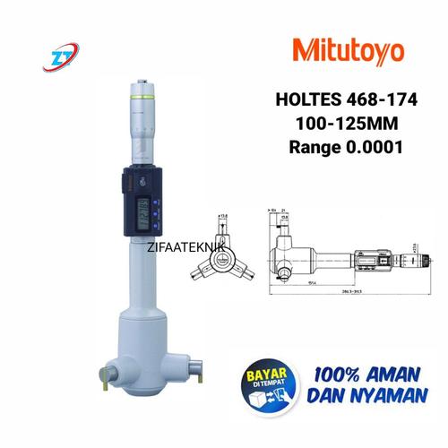 Jual Mitutoyo Digimatic Holtest 468-174 Three-Point Internal 100-125mm ...