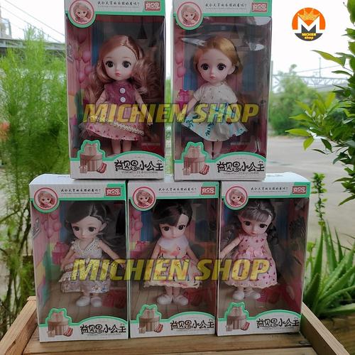 Jual Mainan Boneka Korea Princess Elegan 12 Join Doll 3D 16cm - Jakarta ...