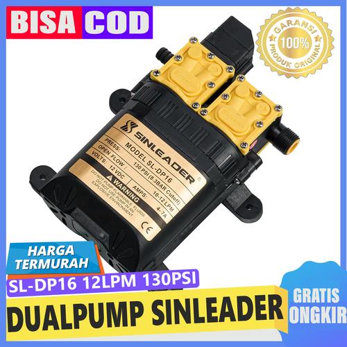 Jual Pompa DC 12V Double Power Sinleader DP-16 10-12 LPM 130 PSI 100 ...