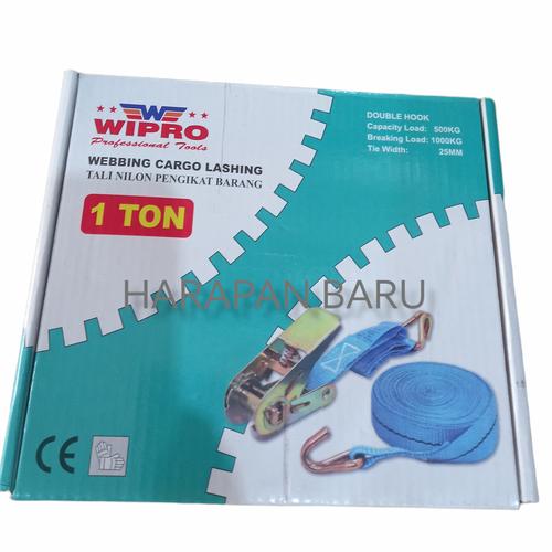 Jual Webbing Cargo Lashing Belt WIPRO 1 Ton 6Mtr Tali Nilon Pengikat ...