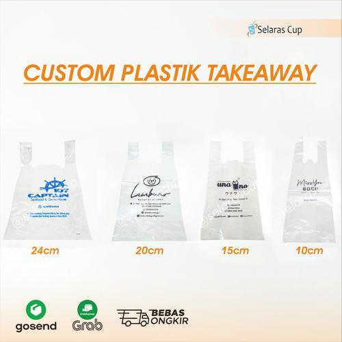 Jual custom plastik take away kantong kresek jinjing plastik cetak ...
