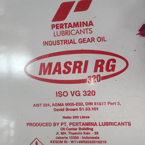 Jual Oli Pertamina MASRI RG 320 Drum 209 Liter - Jakarta Barat - Pelumas Abadi | Tokopedia