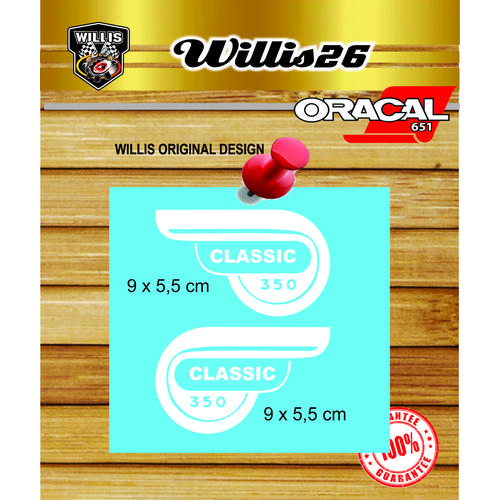 Jual Stiker Toolbox Classic 350 2 Lembar Royal Enfield - Putih - Kab ...