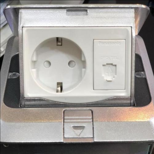 Jual Panasonic Floor Outlet Series Stop Kontak + Modul Telepon ...