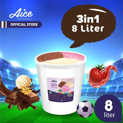 Promo AICE 3in1 Bucket Ice Cream Es Krim Ember 8L Eskrim - Jakarta ...