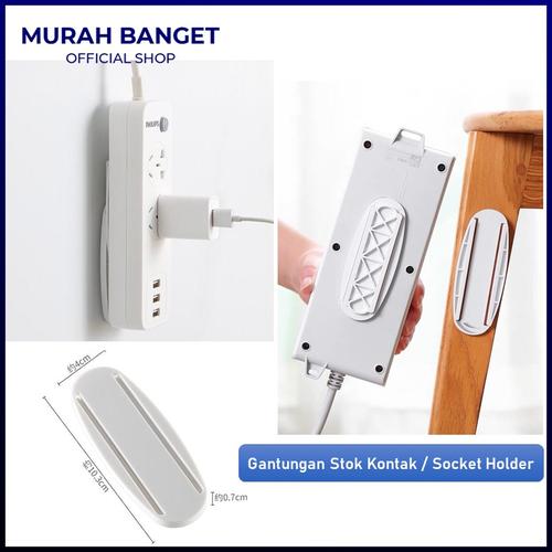 Jual Holder Colokan Stop Kontak & Gantungan Remote Ac Dinding Holder ...