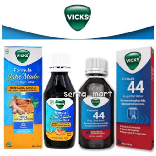 Jual Vicks Formula 44 - Sirup Obat Batuk Dewasa Jahe Madu 56ml / 54ml ...