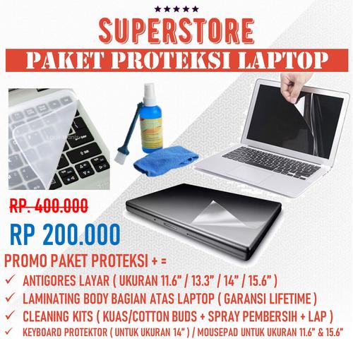 Jual PAKET PROTEKSI ANTIGORES LAYAR LAPTOP LAMINATING BODY PELINDUNG ...