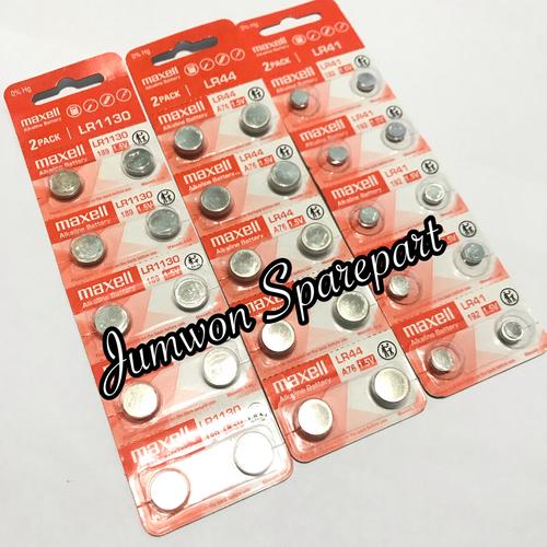 Jual Baterai Maxell LR41 LR44 LR1130 Original Baterai Jam Batrai Kalkulator - LR41 - Jakarta ...