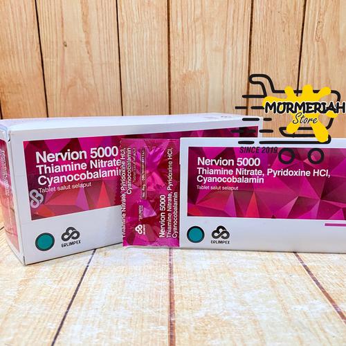 Jual NERVION 5000 Strip 10 Tablet Vitamin B1 B6 B12 - Kab. Situbondo ...