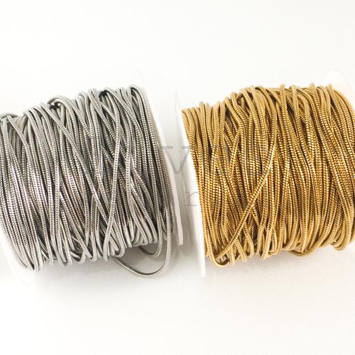 Jual (METERAN) Rantai ular snake chain titanium STAINLESS STEEL anti ...