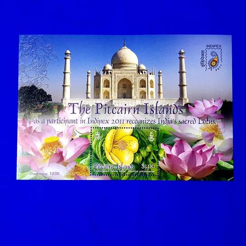 Jual Prangko Bunga Endangered Yellow Fautu • India's sacred Lotus ...