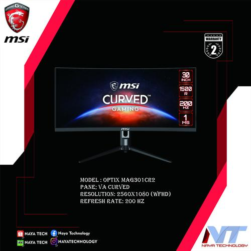 Jual MSI MAG301CR2 200Hz 1Ms WFHD Curved Gaming Monitor - Kota Bandung ...