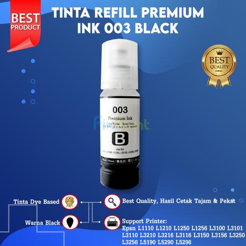 Jual Tinta Epson 003 Premium Ink T00V Refill Printer L1110 L3110 L3150 ...