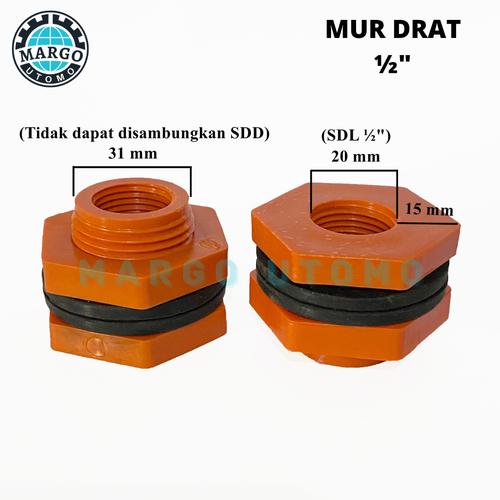 Jual Mur Drat Ring Star Tandon Tangki Air Toren 1/2 inch Oren - Kab ...