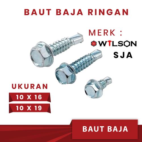 Jual BAUT / BAUT BAJA / BAUT BAJA RINGAN / SKRUP BAJA WILSON 10X16 ...