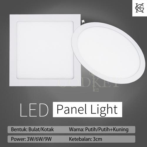 Jual PD01 LAMPU DOWNLIGHT LED PANEL LIGHT DOWNLIGHT PANEL BULAT/KOTAK ...