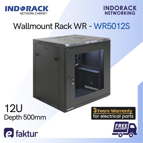 Jual Indorack Wallmount Rack 12U Single Door Rak Server Depth 500mm ...