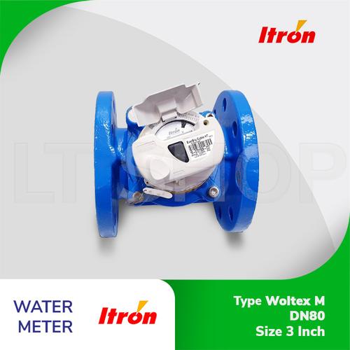 Jual Water Meter Itron DN50 ukuran 2 inch Kepala Putih + Kalibrasi ...