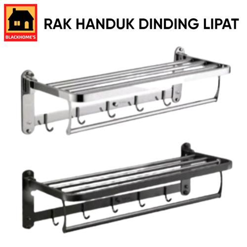 Jual Rak Handuk Dinding/Rak Handuk Lipat Stainless Sus304 - Crome ...