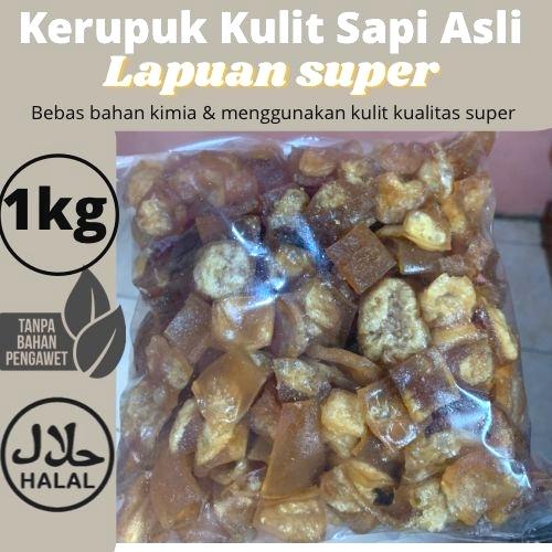 Jual Kerupuk kulit sapi mentah/krecek/jangek/bahan gudeg/obatmagh1kg ...