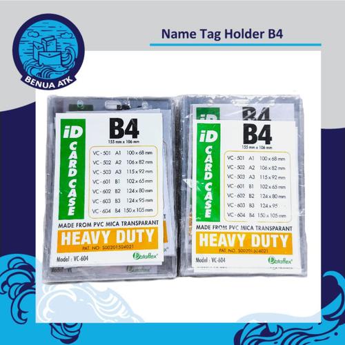 Promo ID Card Holder / Name Tag Plastik Mika B4 Dataflex [isi 20pcs] VC ...