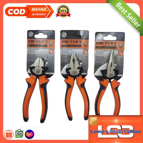 Jual Tang merk DETON, Tang kombinasi, Tang potong, Tang cucut ukuran ...