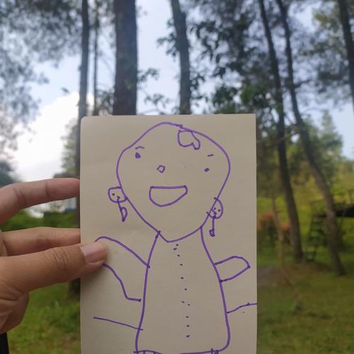 Jual gambar anak postcard artwork lukisan gambar anak sketsa drawing ...