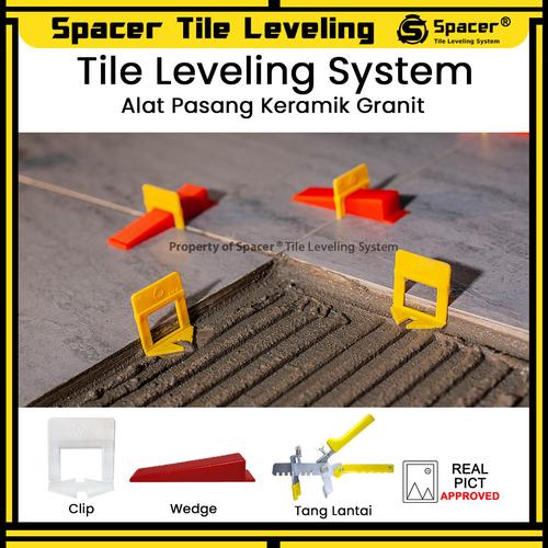 Promo SPACER Tile Leveling System CLIP WEDGE Tang Perata Keramik - Clip ...