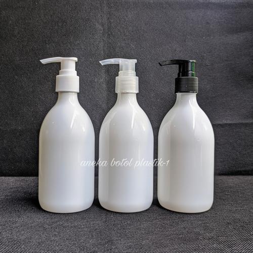 Jual Botol Pump 300ml Sabun Cair Pet Plastik Putih / Botol Pump 300 Ml - Tutup Bening - Kab ...