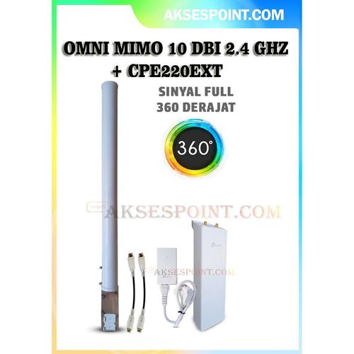 Jual Akses Point Outdoor 2,4 GHz TP-LINK CPE220 EXT 300 Mbps - Omni ...
