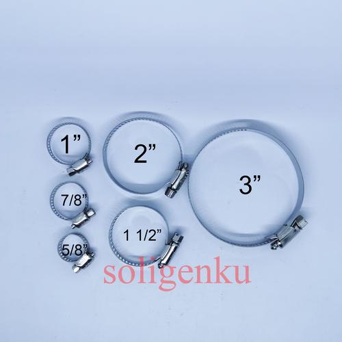 Jual High Quality Klem Selang / Hose Clamp kepala: besi Sekrup: besi ...