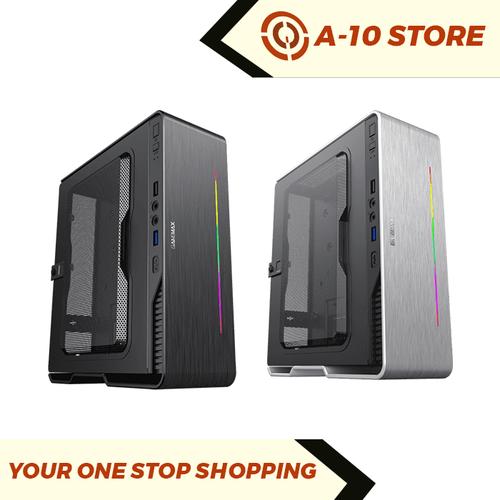 Jual GAMEMAX VIOLIN Mini-ITX PC Case with LED Rainbow - Silver ...