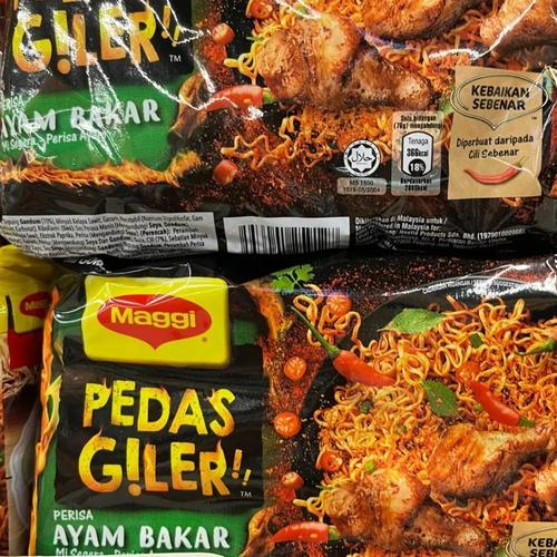 Jual Maggi Mee Malaysia Pedes Giler Tomyum/Seafood Berapi/Ayam Bakar ...